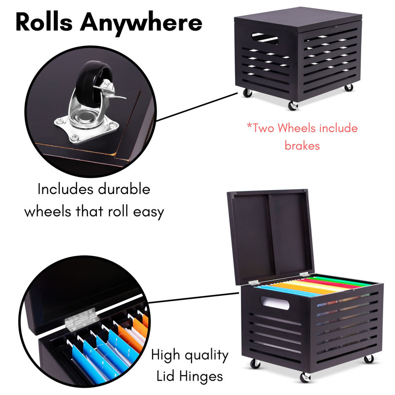 Birdrock home rolling file cabinet store
